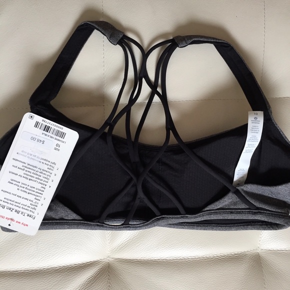 lululemon athletica | Tops | Nwt Hblk Lululemon Free To Be Zen Bra Size ...